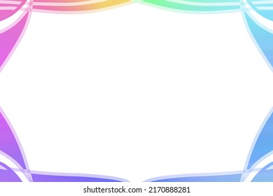 Rainbow Color Frame Background Material Stock Illustration 2170888281 ...