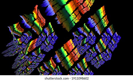 Rainbow Colored Blocks Space Stock Illustration 1911098602 | Shutterstock