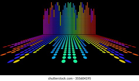 Rainbow Colored Equalizer 2 Stock Illustration 355604195 | Shutterstock
