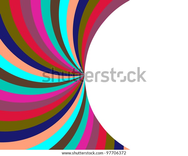 Rainbow Colored Fan Half Circle Background Stock Illustration 97706372 ...