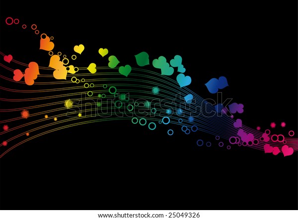 Rainbow Colors Wave Vector Image Stock Illustration 25049326 | Shutterstock