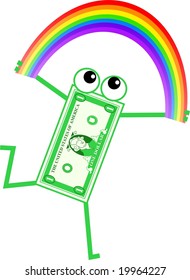 Rainbow Dollar Stock Illustration 19964227 | Shutterstock