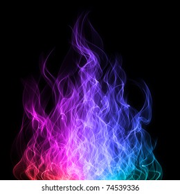 Rainbow Fire Flame Background Stock Illustration 74539336 | Shutterstock