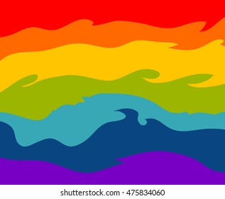 Rainbow Ink Background Concept Creative Art Stock Illustration ...