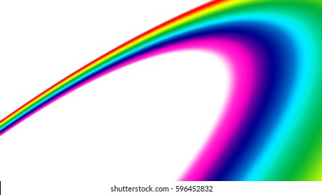 Rainbow On White Background Stock Illustration 596452832 | Shutterstock