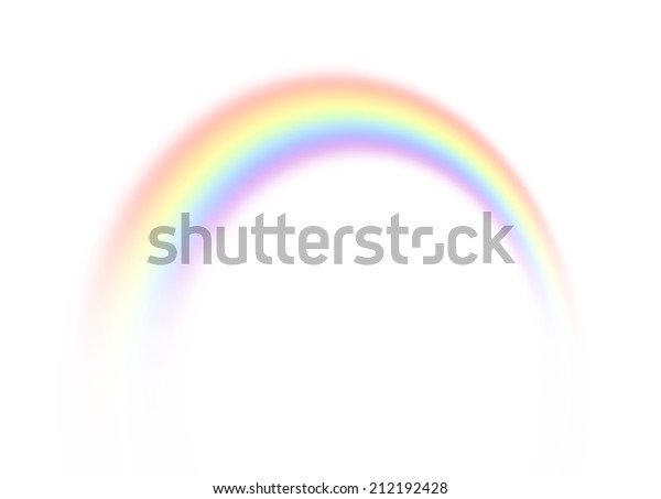 Rainbow On White Background Stock Illustration 212192428