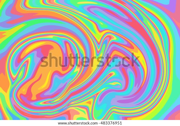Rainbow Psychedelic Background Stock Illustration 483376951