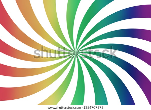 Rainbow Radial Background Stock Illustration 1356707873 | Shutterstock
