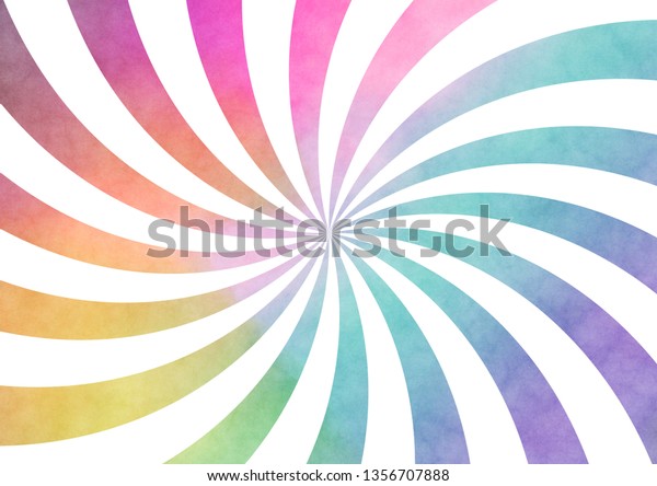 Rainbow Radial Background Stock Illustration 1356707888 | Shutterstock