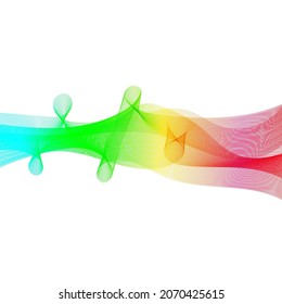 Rainbow Ribbon Vector Image Background Stock Illustration 2070425615 ...