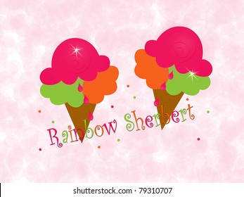 31 Rainbow sherbert Images, Stock Photos & Vectors | Shutterstock