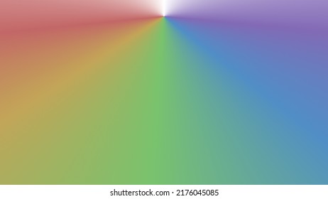 Rainbow Spreading Perspective Radial Gradient Rainbow Stock ...