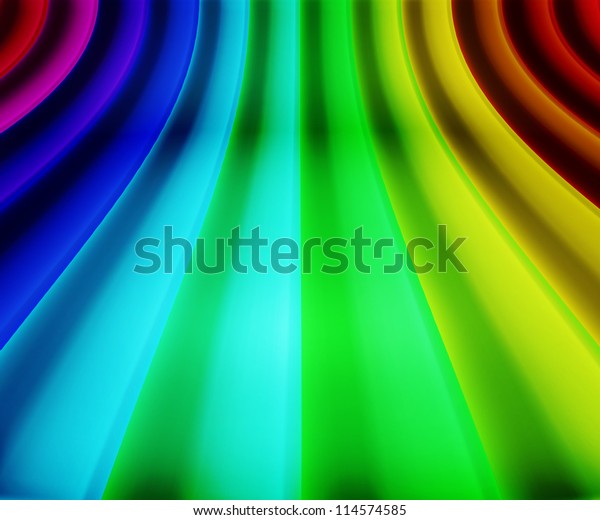 Rainbow Stage Background Stock Illustration 114574585 | Shutterstock