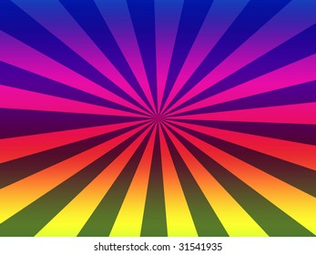 Rainbow Sun Background Stock Illustration 31541935 | Shutterstock