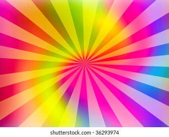 Rainbow Sun Background Stock Illustration 36293974 | Shutterstock