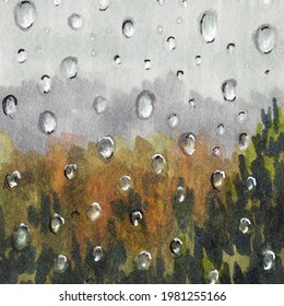 Rain window pane Stock Illustrations, Images & Vectors | Shutterstock