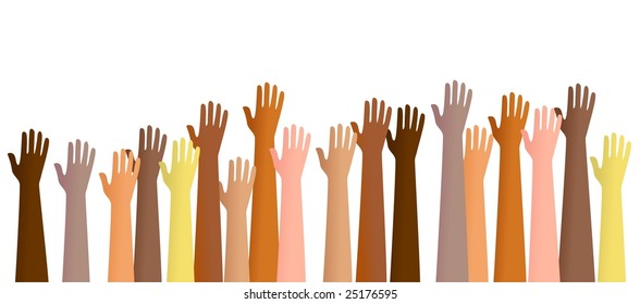 Raised Hands Stock Illustration 25176595 | Shutterstock