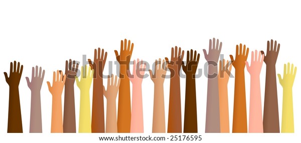 Raised Hands Stock Illustration 25176595 | Shutterstock