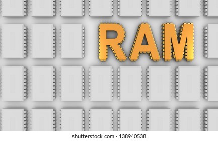 Ram Letters Like Computer Chips Stock Illustration 138940538 | Shutterstock
