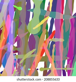 Random Brush Strokes Stock Illustration 208855633 | Shutterstock