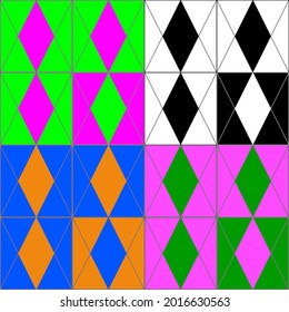 Random Colors Patterns Various Shapes Stock Illustration 2016630563 ...