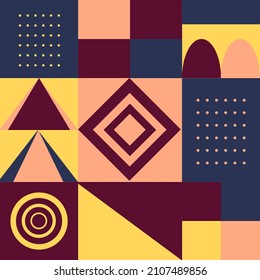 Random Geometric Shape Background Design Stock Illustration 2107489856 ...