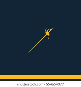 Rapier Icon Stock Vector (Royalty Free) 573323320 | Shutterstock