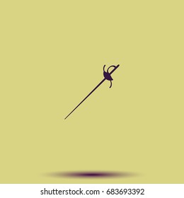 Rapier Icon Stock Illustration 683693392 | Shutterstock
