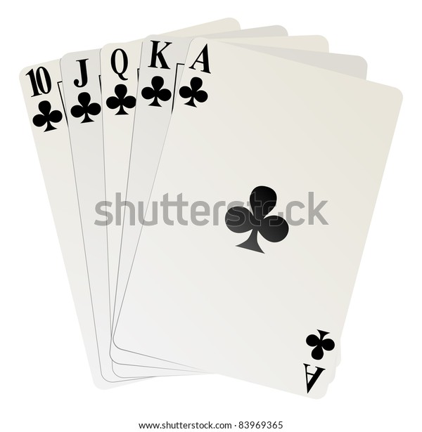 Raster Cards Royal Flash Vector Version Stock Illustration 83969365 ...