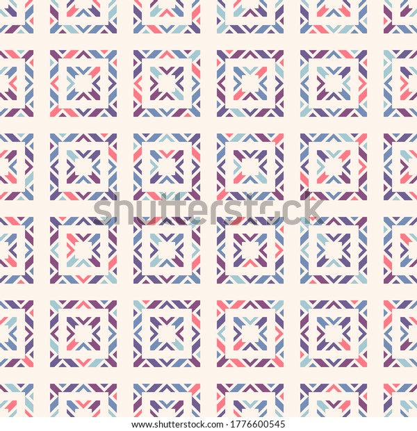 Raster Geometric Ornamental Seamless Pattern Abstract Stock ...