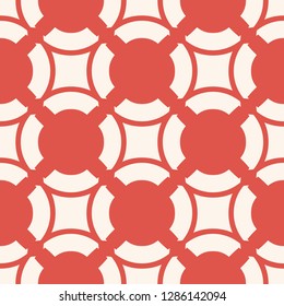 Vector Geometric Seamless Pattern Squares Circles Stock Vector (Royalty ...
