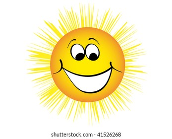 Happy Sun Vector Illustration Stock Vector (Royalty Free) 41258317 ...