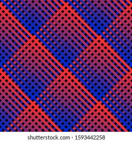 Vector Seamless Pattern Diagonal Cross Lines Stock Vector (Royalty Free ...