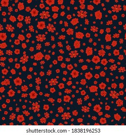 Vector Seamless Pattern Small Scattered Flowers Stock Vector (Royalty ...