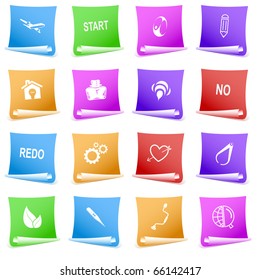 Raster Set Paper Template Stock Illustration 66142417 | Shutterstock
