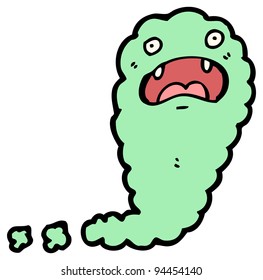 Raster Version Cartoon Green Ghost Stock Illustration 94454140 ...