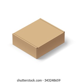 Raster Version Close Carton Box Realistic Stock Illustration 343248659 ...