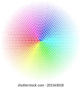 Raster Version Multicolor Dots Digital Form 스톡 일러스트 222953524 ...