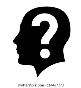 Human Face Question Mark Illustration On Stock Vector (Royalty Free ...