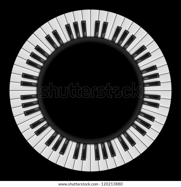 Raster Version Piano Keys Abstract Illustration Stock Illustration ...
