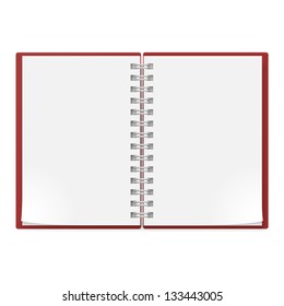 Raster Version Realistic Notebook Illustration On Stock Illustration ...