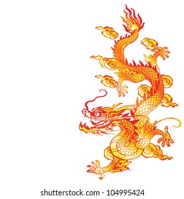 Raster Version Vector Red Dragon Descends Stock Illustration 104995424 ...