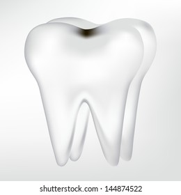 Rasterized Tooth Design Illustration Bitmap Vector Stock Illustration ...
