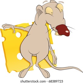 Rat Cheese Stock Illustration 68389723 | Shutterstock