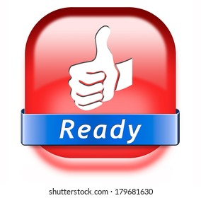 Ready Go Red Button Start Now Stock Illustration 179681630 | Shutterstock