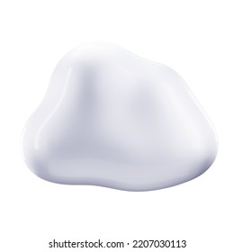 Realistic 3d Cute Cloud Shape Icon Stock Illustration 2207030113 ...