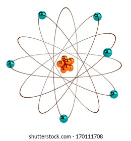 Realistic 3d Render Atom Stock Illustration 170111708