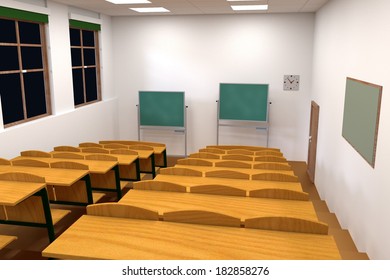 Realistic 3d Render Classroom Stock Illustration 182858276 | Shutterstock