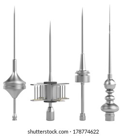 Realistic 3d Render Lighting Rods Stock Illustration 178774622 ...