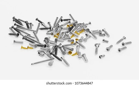 Realistic 3d Render Screws Stock Illustration 1073644847 | Shutterstock